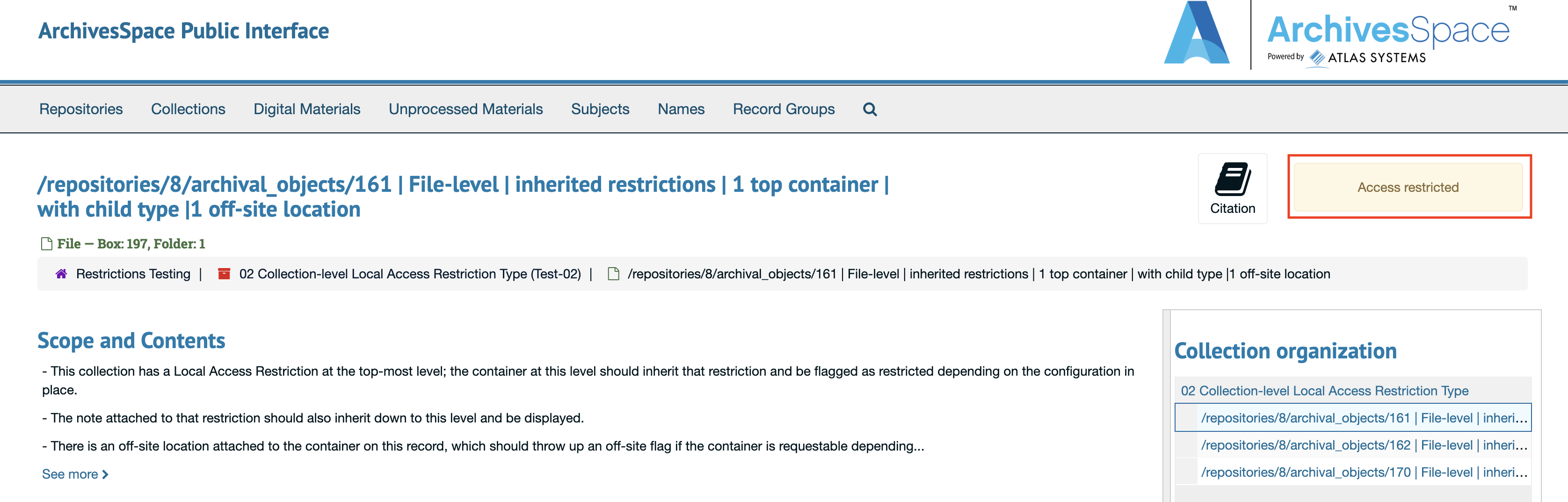 ArchivesSpace Request Fulfillment via Aeon | Atlas Systems Documentation