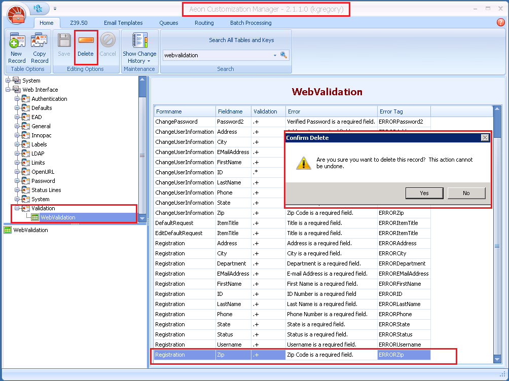 Changing Required Fields | Atlas Systems Documentation