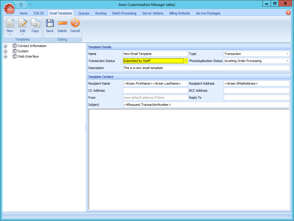 Configuring Email Routing | Atlas Systems Documentation