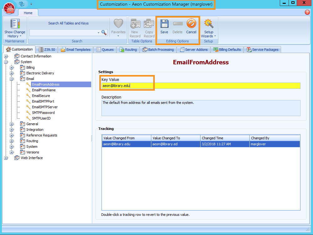 Editing Customization Keys and Tables | Atlas Systems Documentation