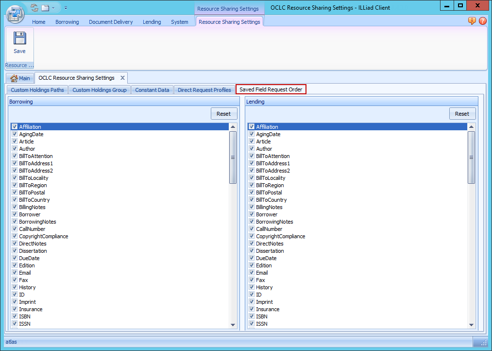 Field Order in OCLC Requests | Atlas Systems Documentation