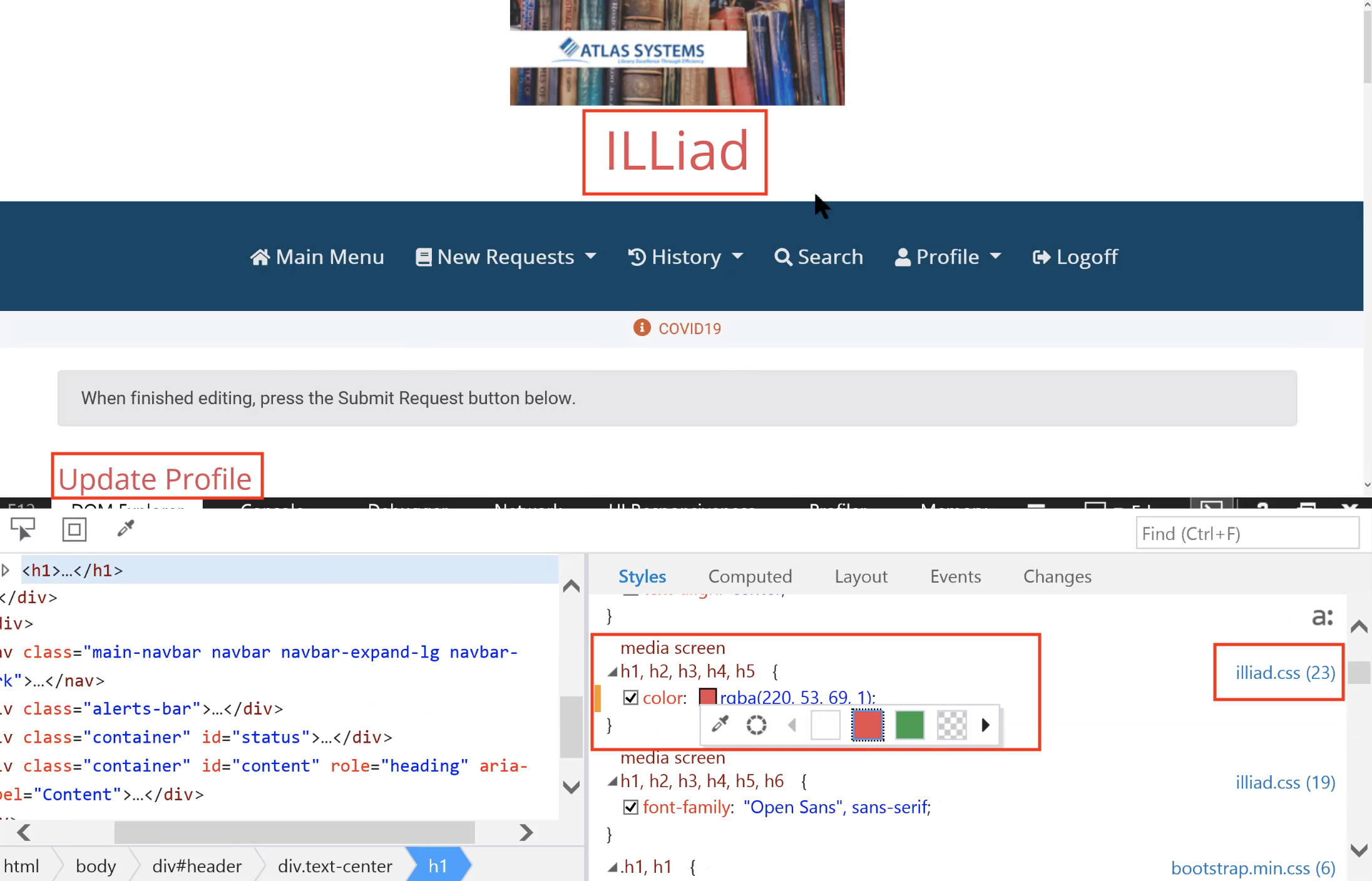 Implementing the ILLiad v9.1 Web Pages Guide (v9.1) | Atlas Systems ...