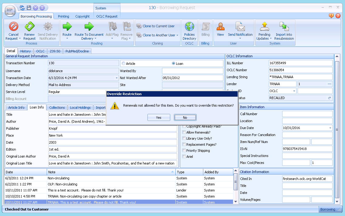 Initiating Renewal Requests | Atlas Systems Documentation