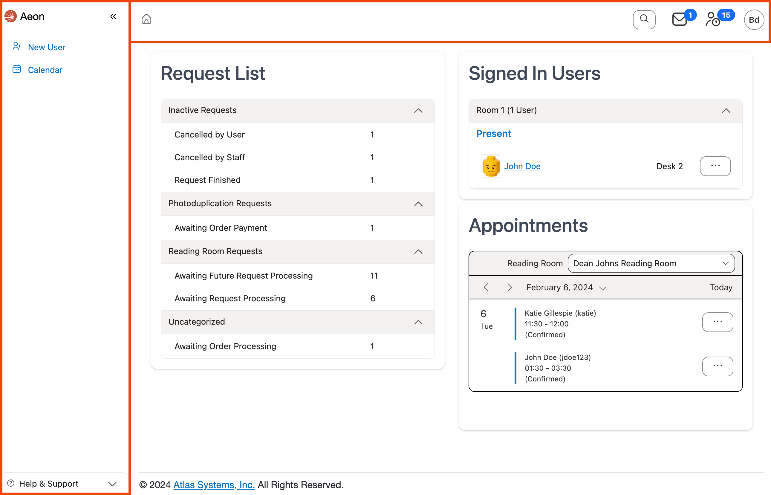 Navigating the Aeon Web Client | Atlas Systems Documentation
