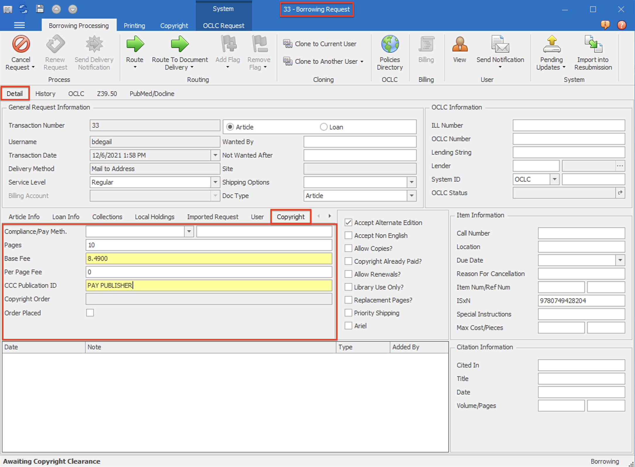 Recording Copyright Information Outside of the Normal Process | Atlas ...