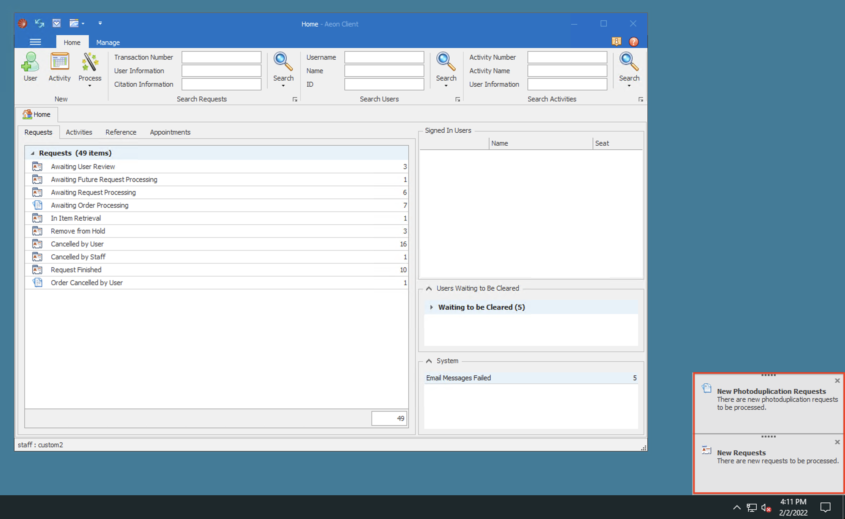 Setting Aeon Desktop Client Notifications & Options | Atlas Systems ...
